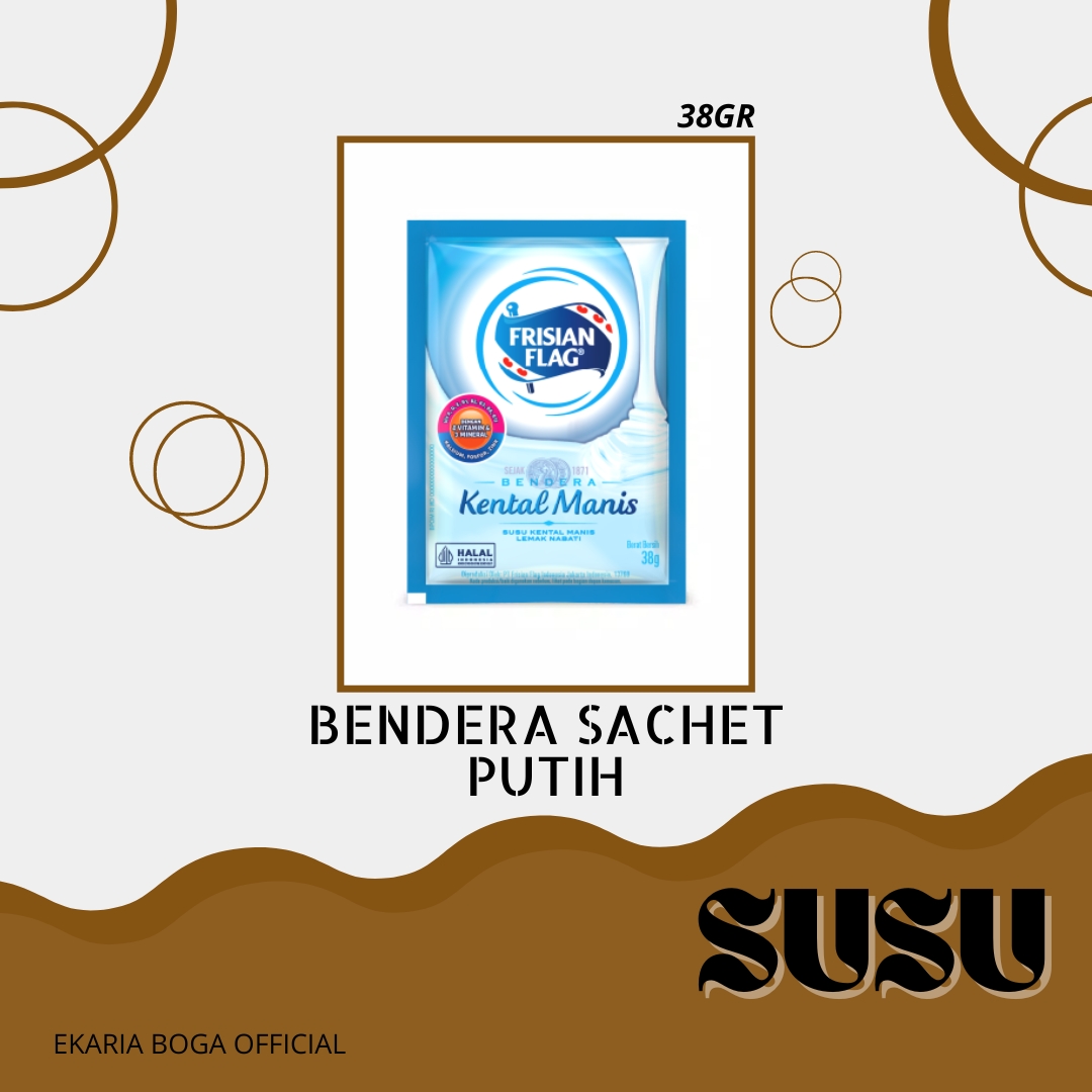 SUSU | SUSU KENTAL MANIS | FRISIAN FLAG | BENDERA SACHET PUTIH | Lazada ...