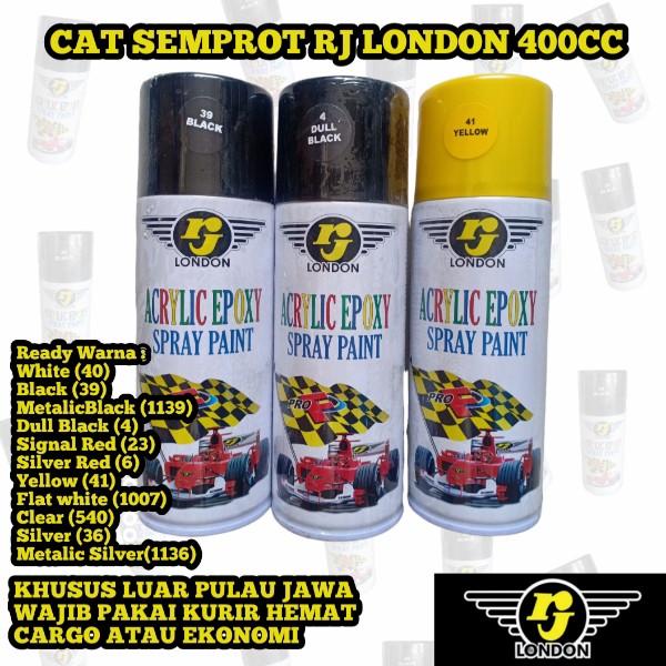 Cat Semprot Rj London 400 cc / cat semprot pilox / pylox / spray ...