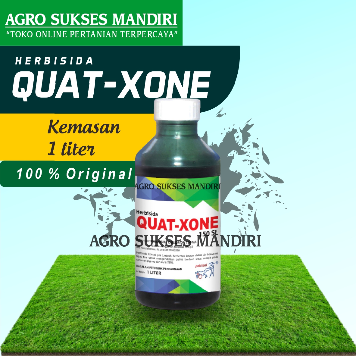 Quat-Xone 150 SL Herbisida Pengendali Gulma 1 liter/Herbisida Quat-Xone ...