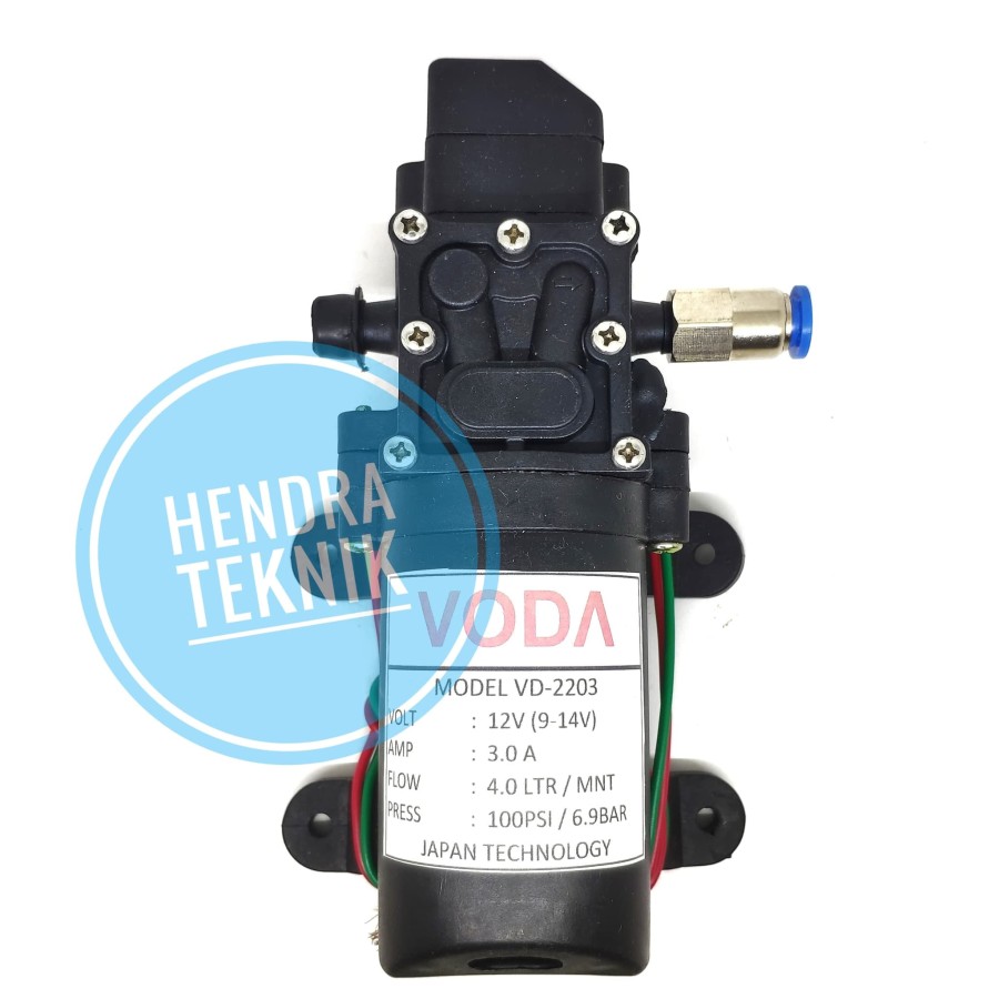 POMPA AIR DC 12V DC HIGH PRESSURE MINI PUMP POMPA DC POMPA MINI TEKANAN ...