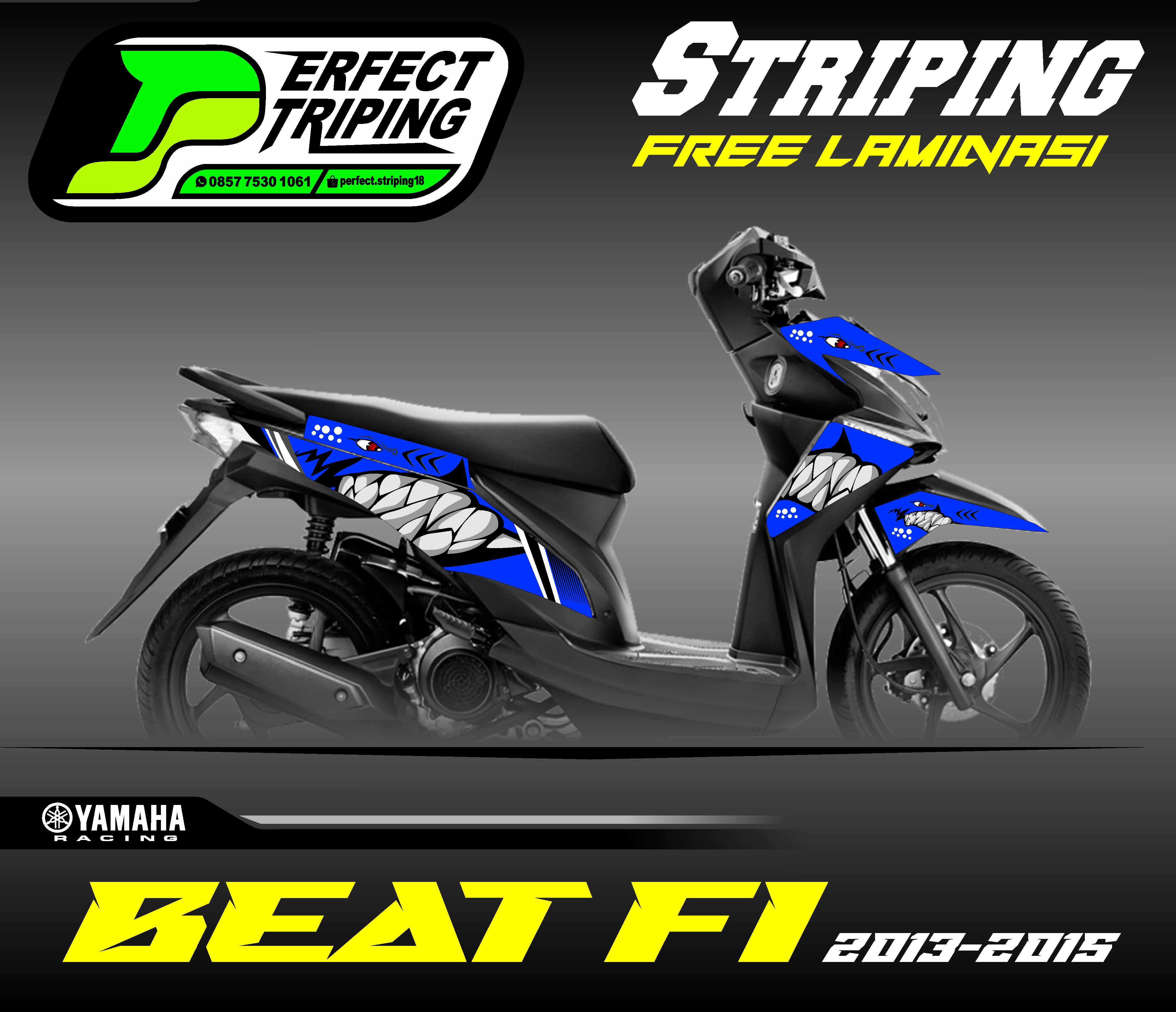 Striping Honda BEAT FI 110cc 2013 - 2015 HIU Stiker List Variasi BEAT ...