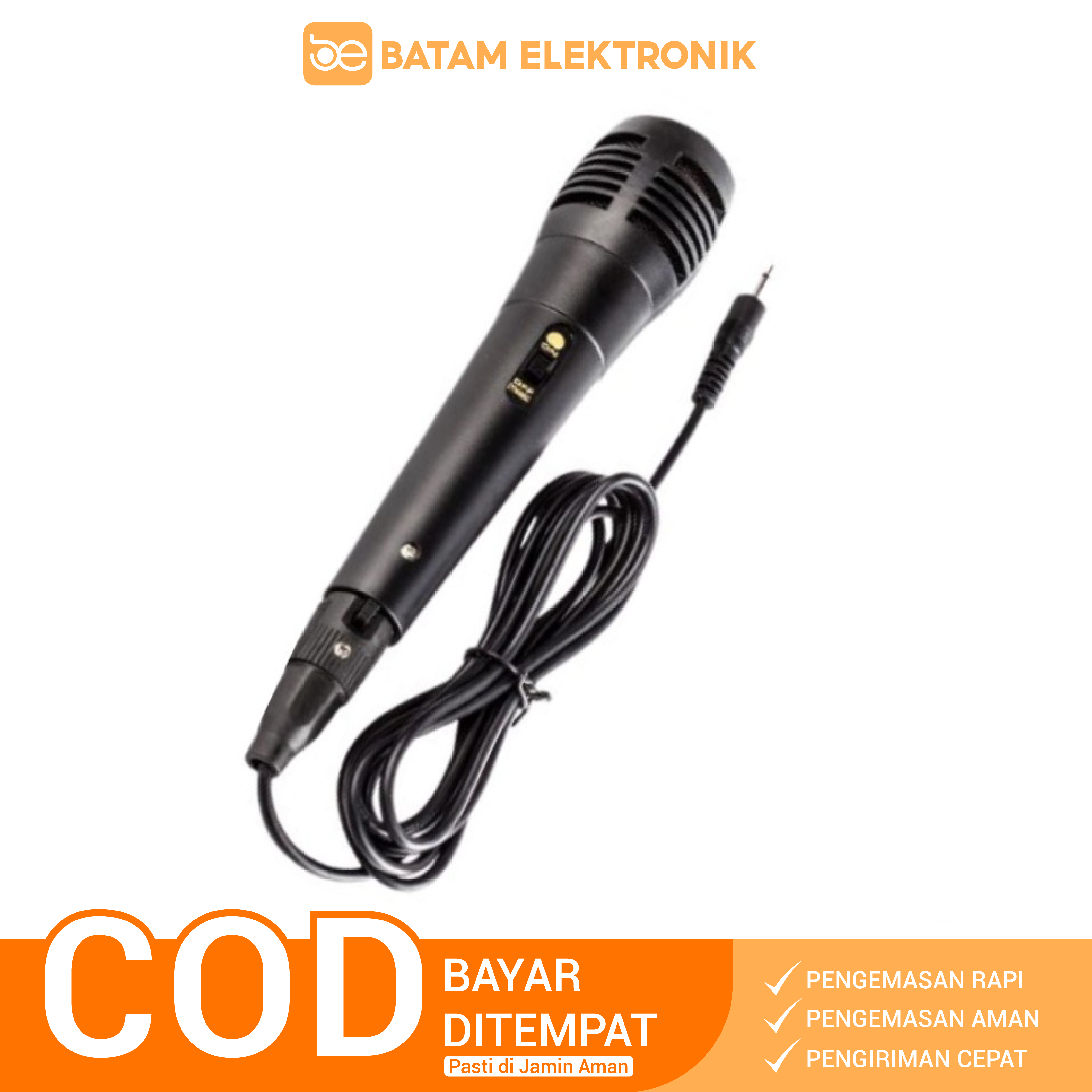 Microphone Kabel Jack 3.5 mm Wired Kabel, Mic Karaoke MIC-KECIL - BE ...