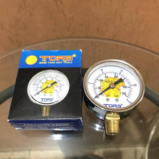 Tora 16 Bar Pressure Gauge Amper Ampere Meteran Angin Kompresor 230Psi ...