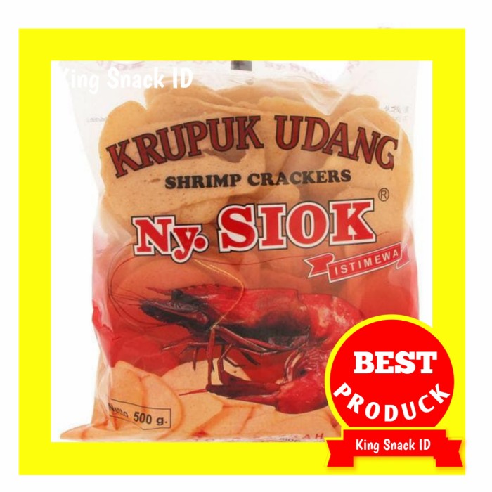 KERUPUK UDANG NY SIOK OVAL & STICK / KRUPUK NY. SIOK TERMURAH JAKARTA ...