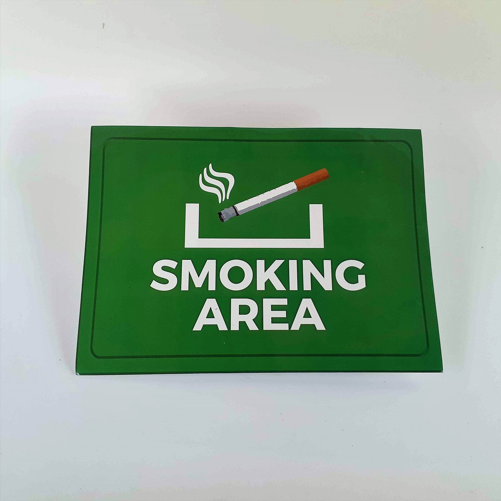 Stiker Smoking Area, Stiker Area Merokok, Sticker Kawasan Bebas Asap ...