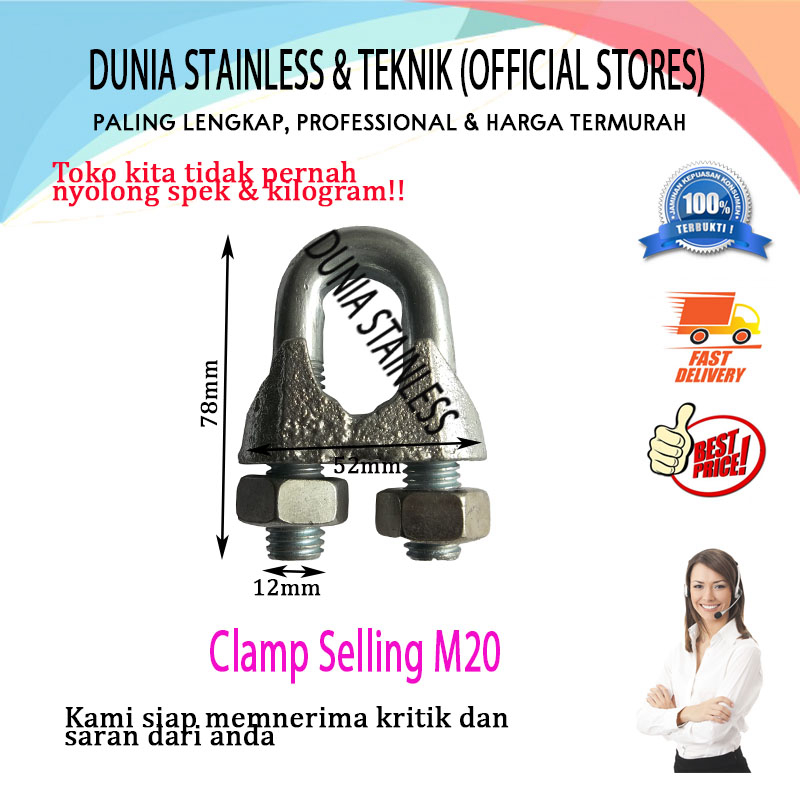Clamp Selling M20 pengikat | Lazada Indonesia