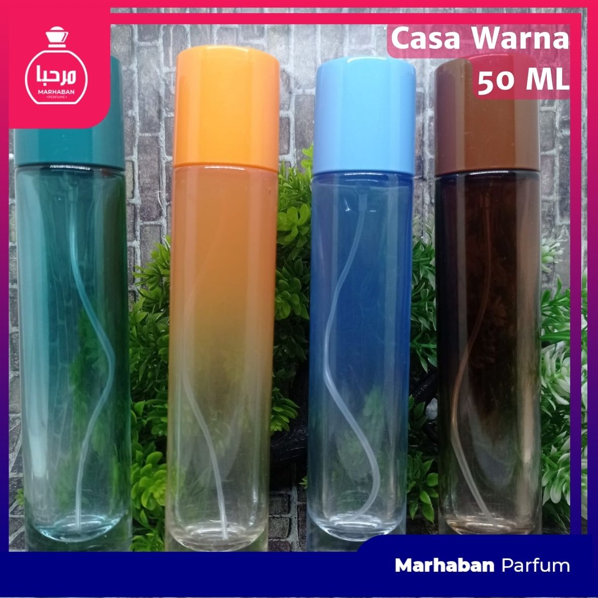 Botol Parfum Casa Warna 50ml 1 lusin botol parfum botol kosong parfum ...