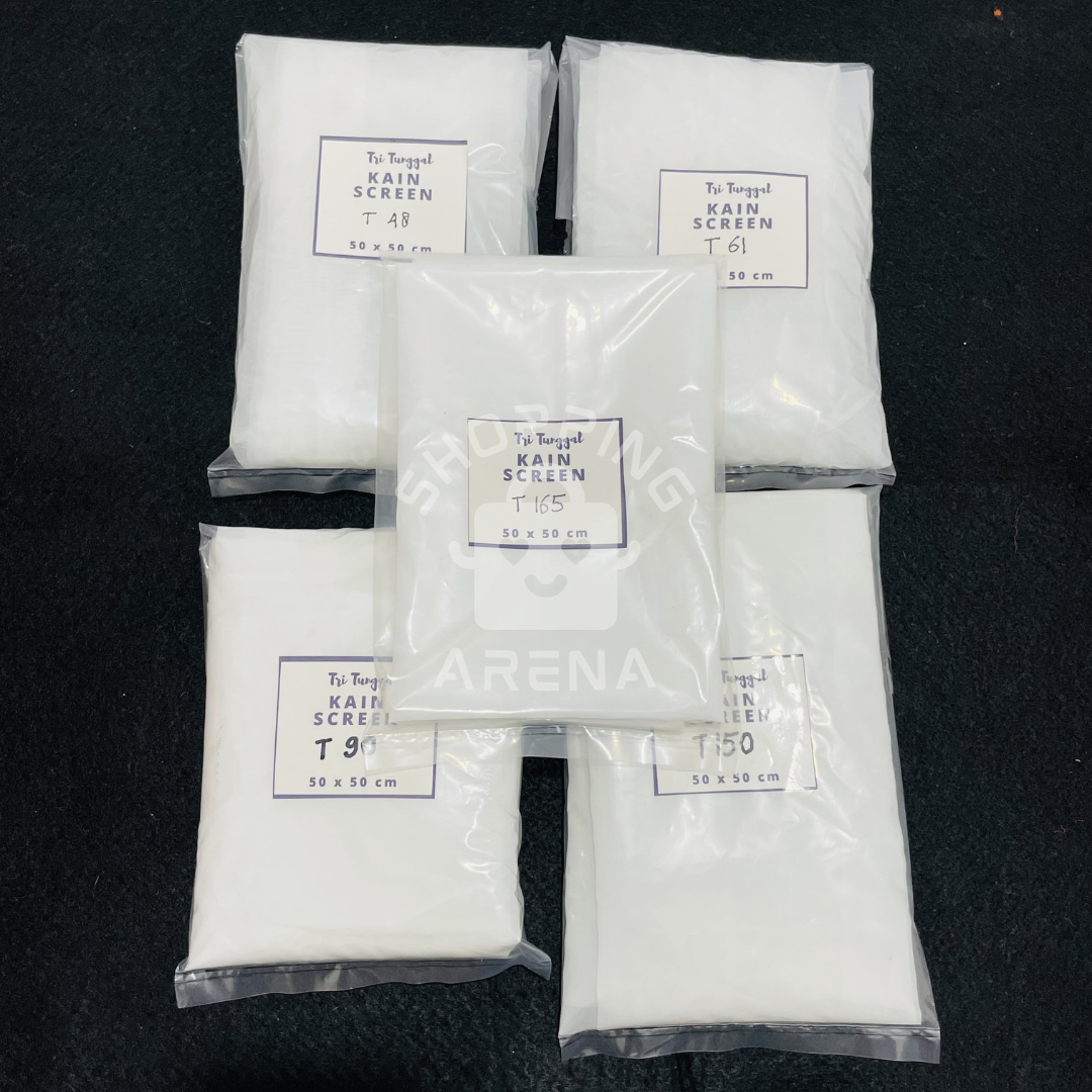 Kain Screen Sablon Ukuran 50x50 100x100 T48 T61 T90 T120 T150 T165 ...
