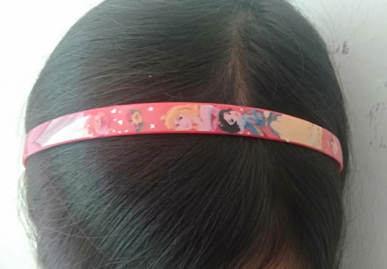 6 Pcs bando Plastik gambar Kartun Princes Ukuran Kecil / Bando anak ...