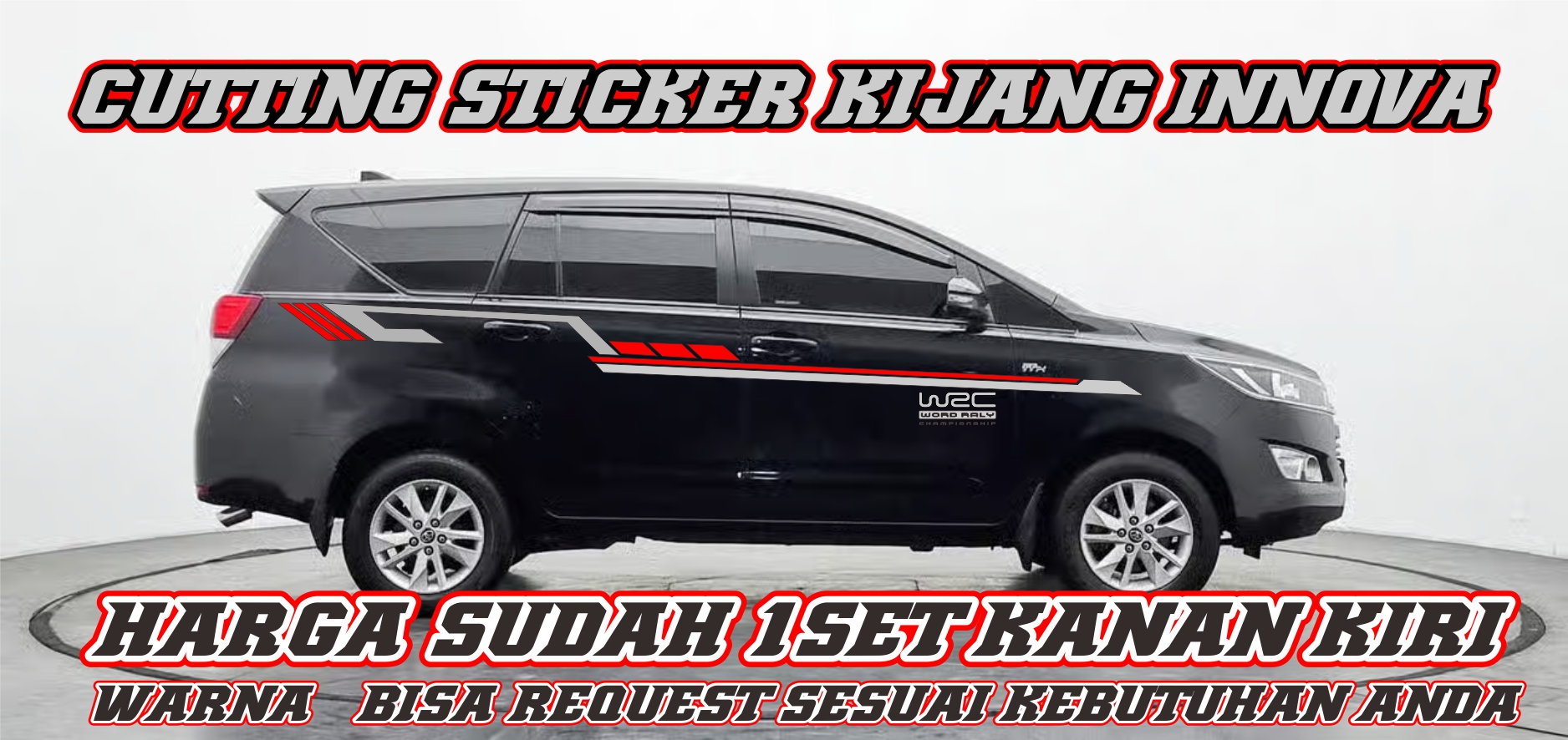 CUTTING STICKER TOYOTA KIJANG INNOVA ALL NEW | Lazada Indonesia