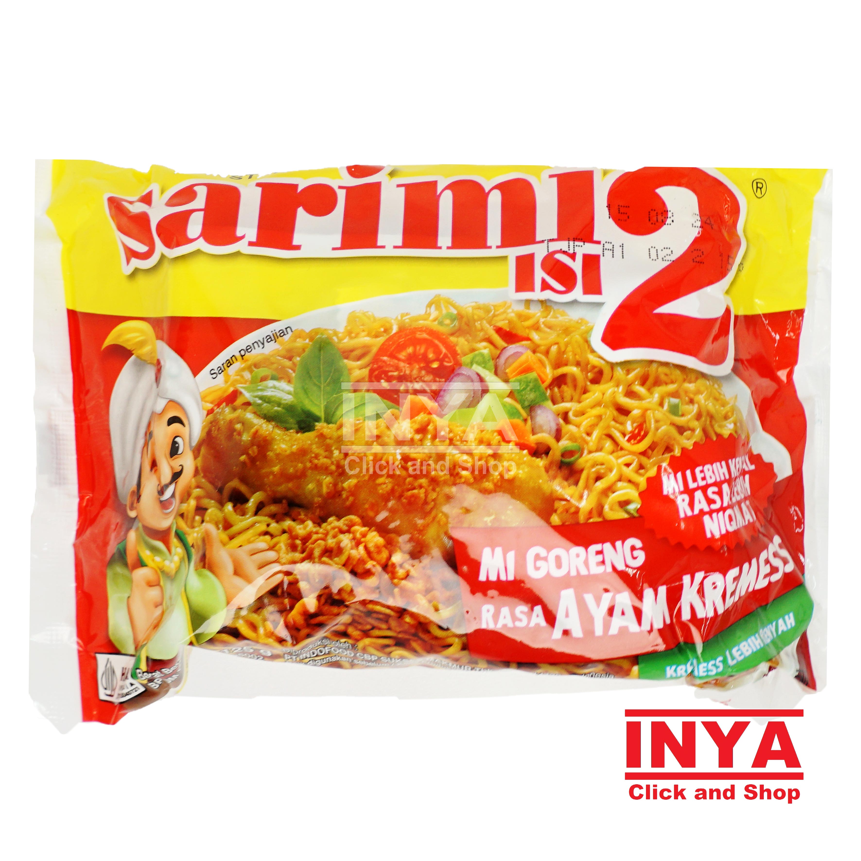 Sarimi isi 2 Mie Goreng Rasa Ayam Kremes 125gr - Instant Noodles ...
