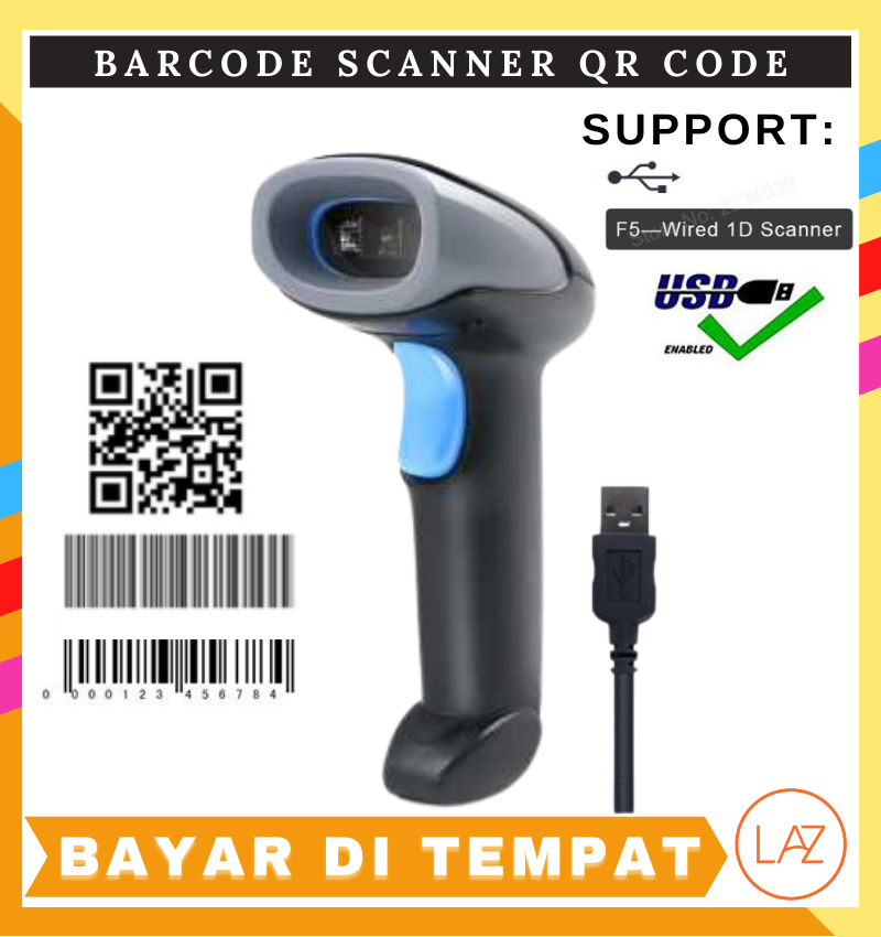BERGARANSI - COD SCANNER BARCODE 2D QR 1D - M930 Barcode Scanner Auto ...