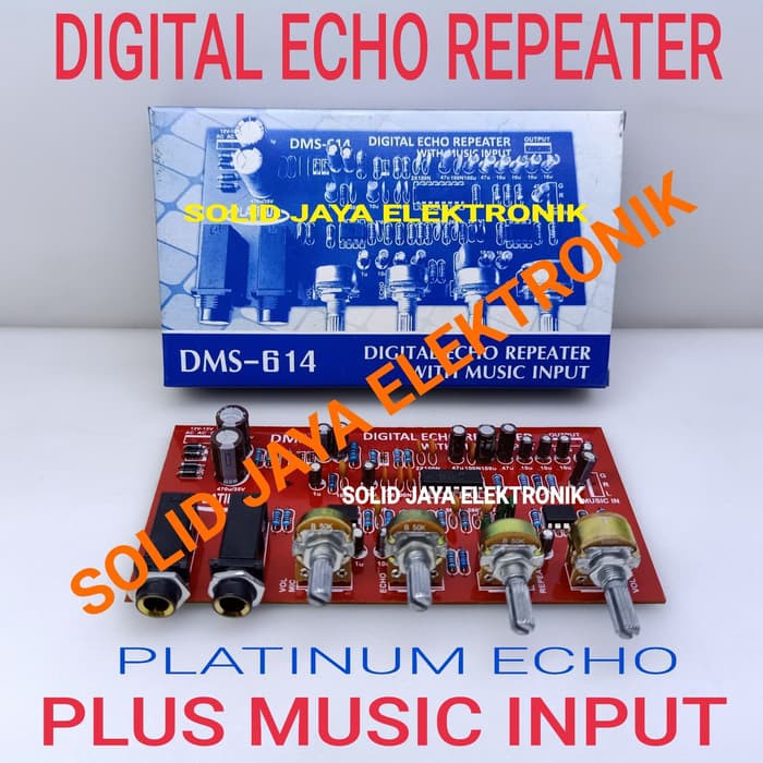 KIT DIGITAL ECHO REPEATER PLUS MUSIC INPUT DMS-614 DMS614 DMS 614 ...