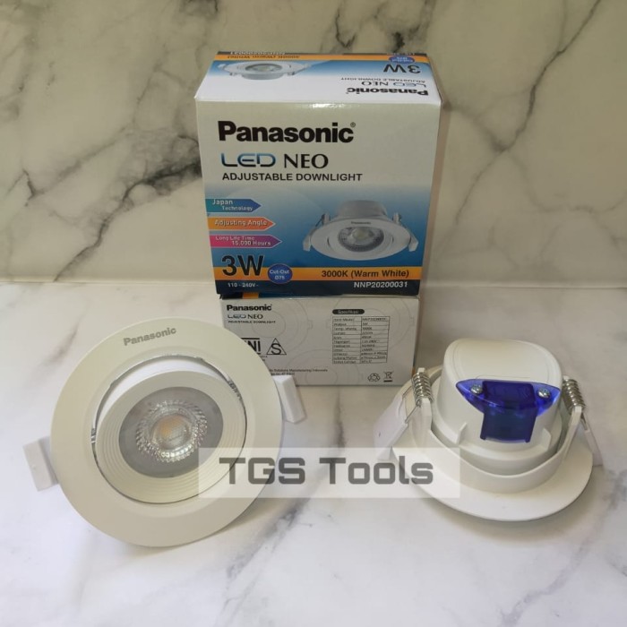 LED spot panasonic 3w / Downlight Spotlight LED/COB PANASONIC - Putih ...