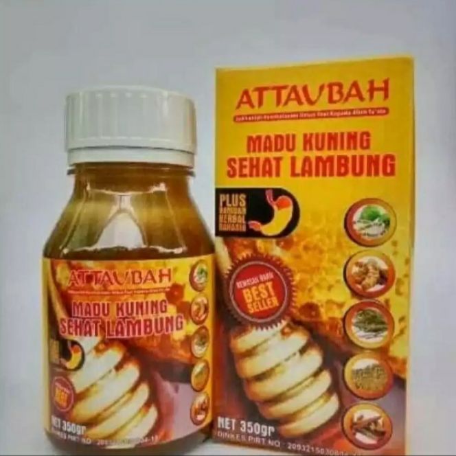 Madu Kuning Premium sehat lambung Attaubah Isi 350 gram Mengatasi ...