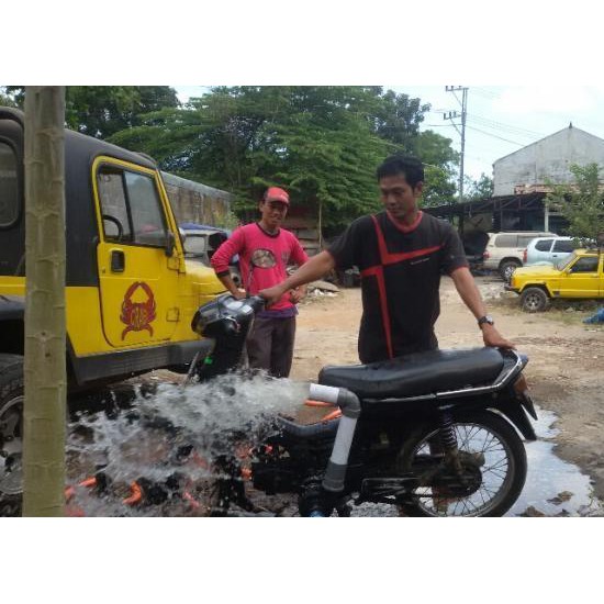 Pompa Air Tenaga Sepeda Motor - Sedot Air Irigasi Sawah Motor Pit ...