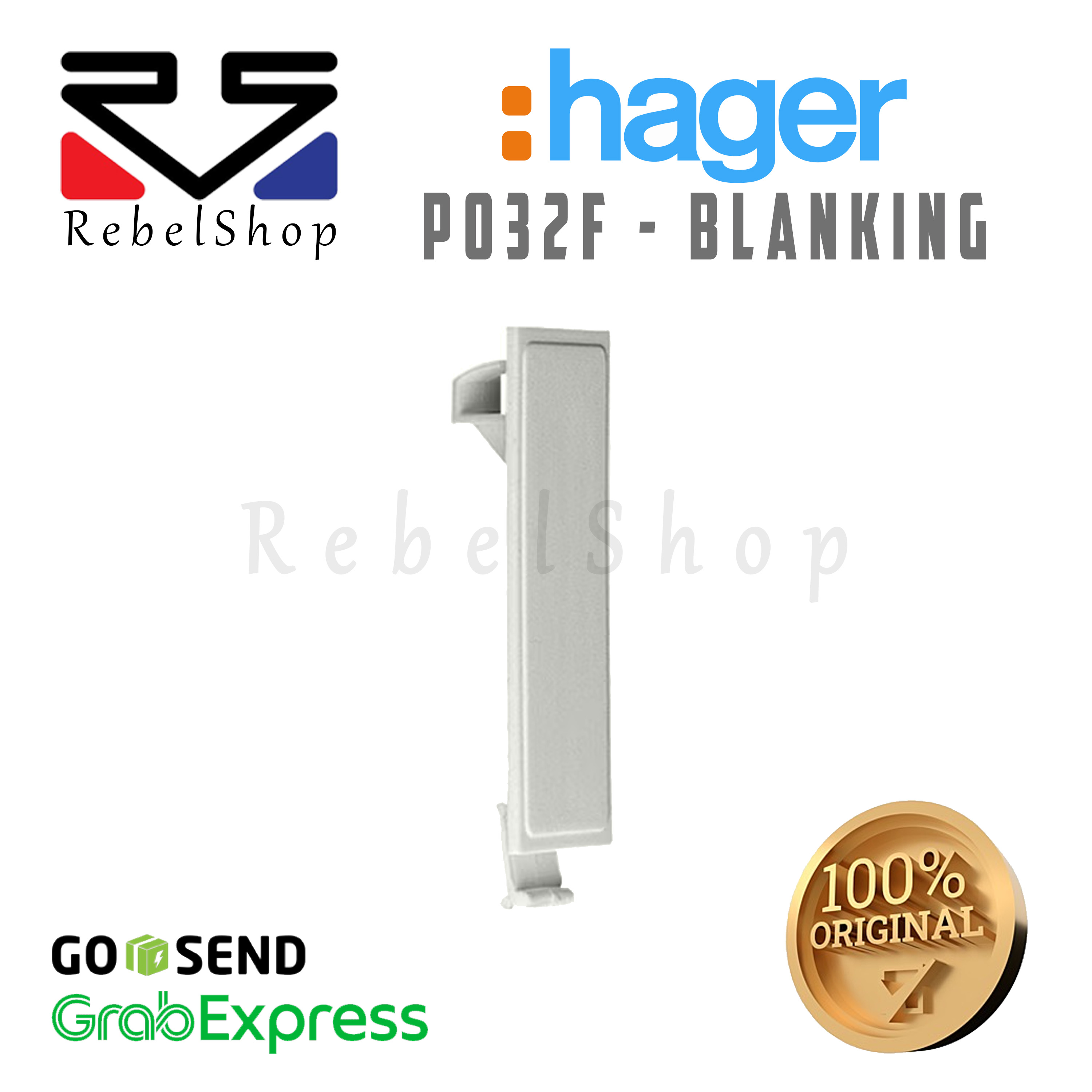 Hager Blanking Clip P032F 1 Module Blank Plat Klip Box MCB | Lazada ...