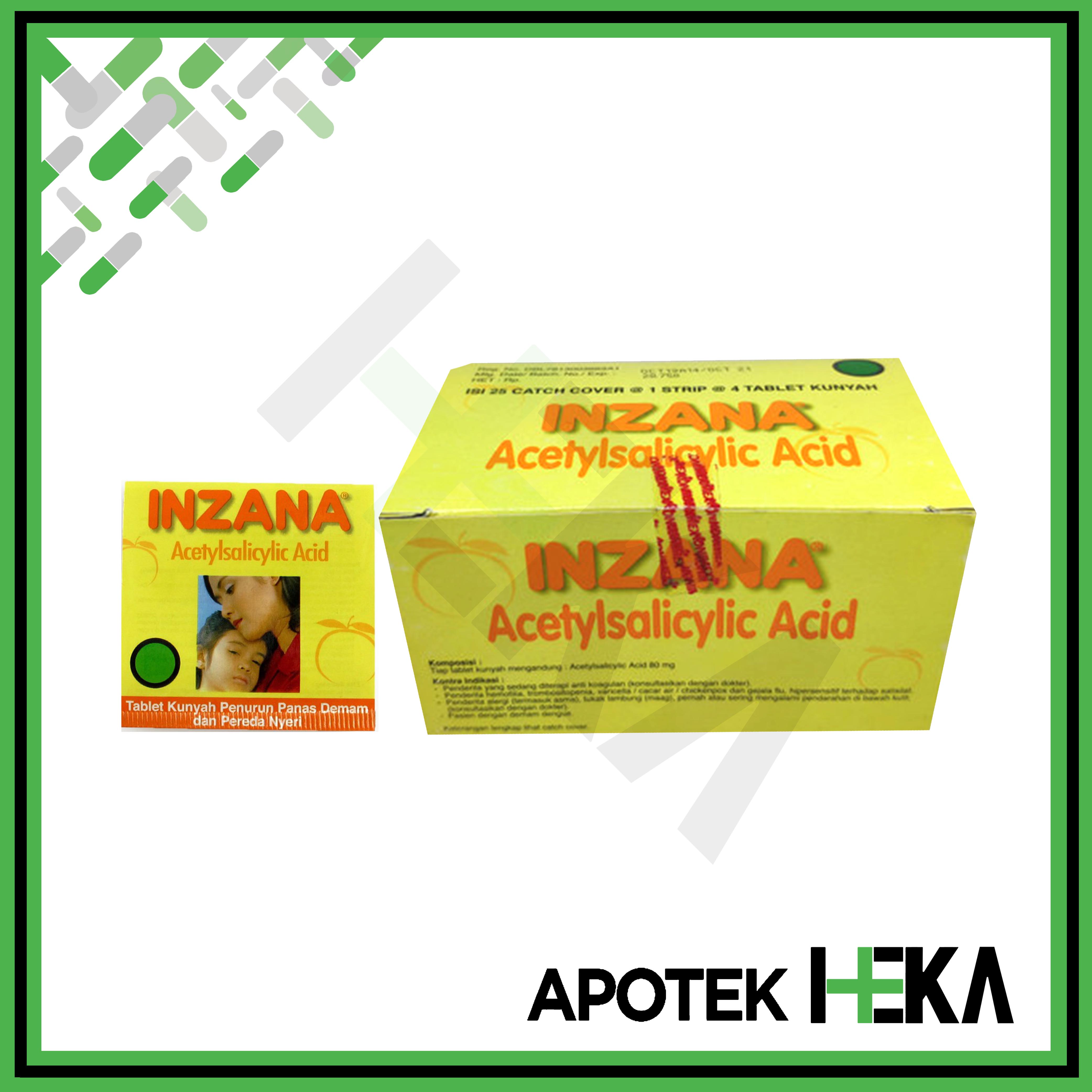Inzana Box isi 25x4 Tablet - Obat Penurun Panas Anak | Lazada Indonesia