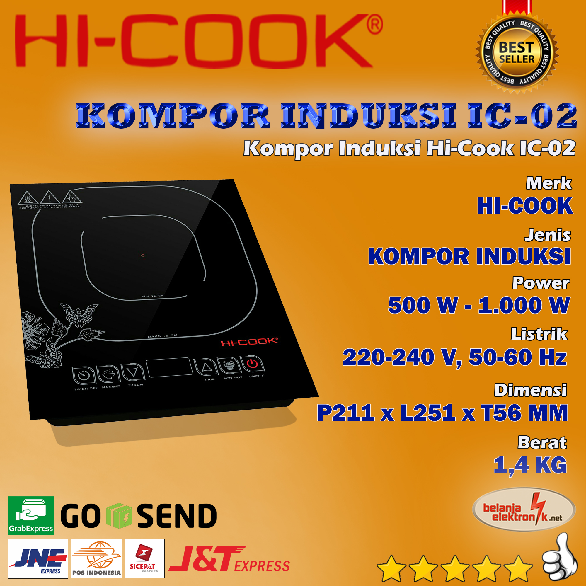Kompor Induksi Hi Cook Ic 02 Lazada Indonesia