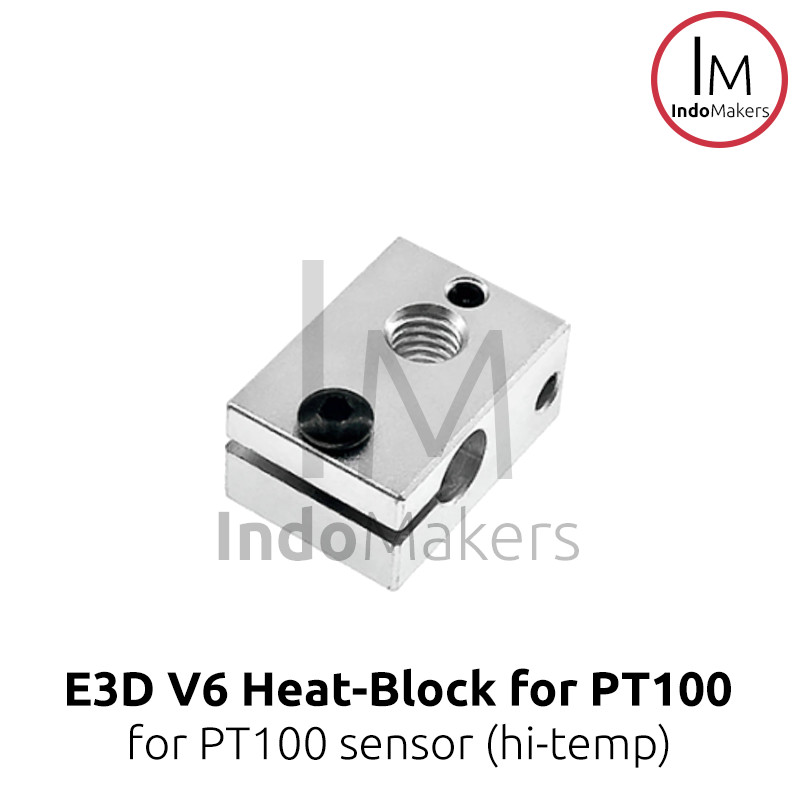 3D Printer Heat Block / Heating Block E3D V6 for PT100 Sensor | Lazada ...