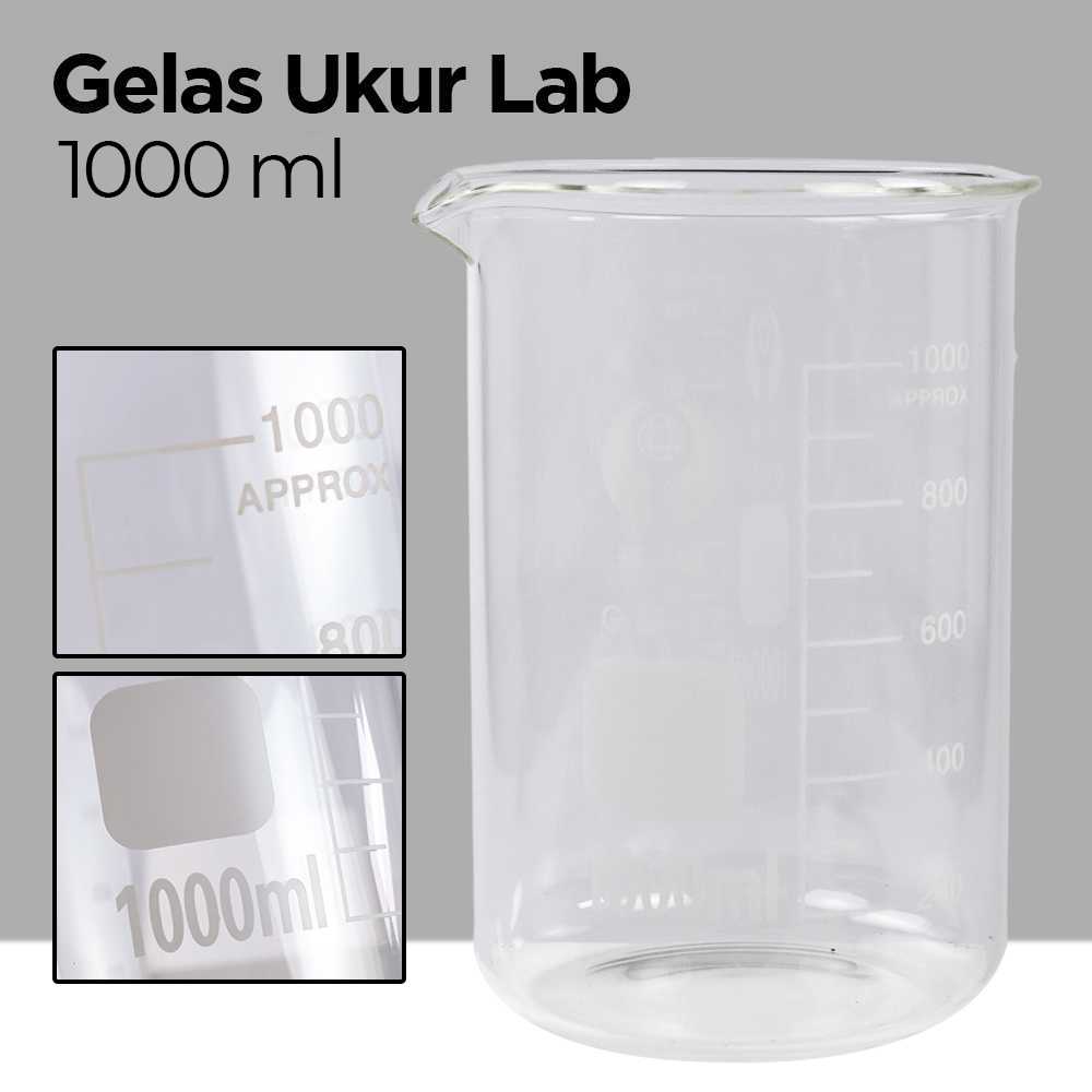 [Mumtaz] Gelas Ukur Lab Kimia Borosilicate Glass - GG-17 | Lazada Indonesia
