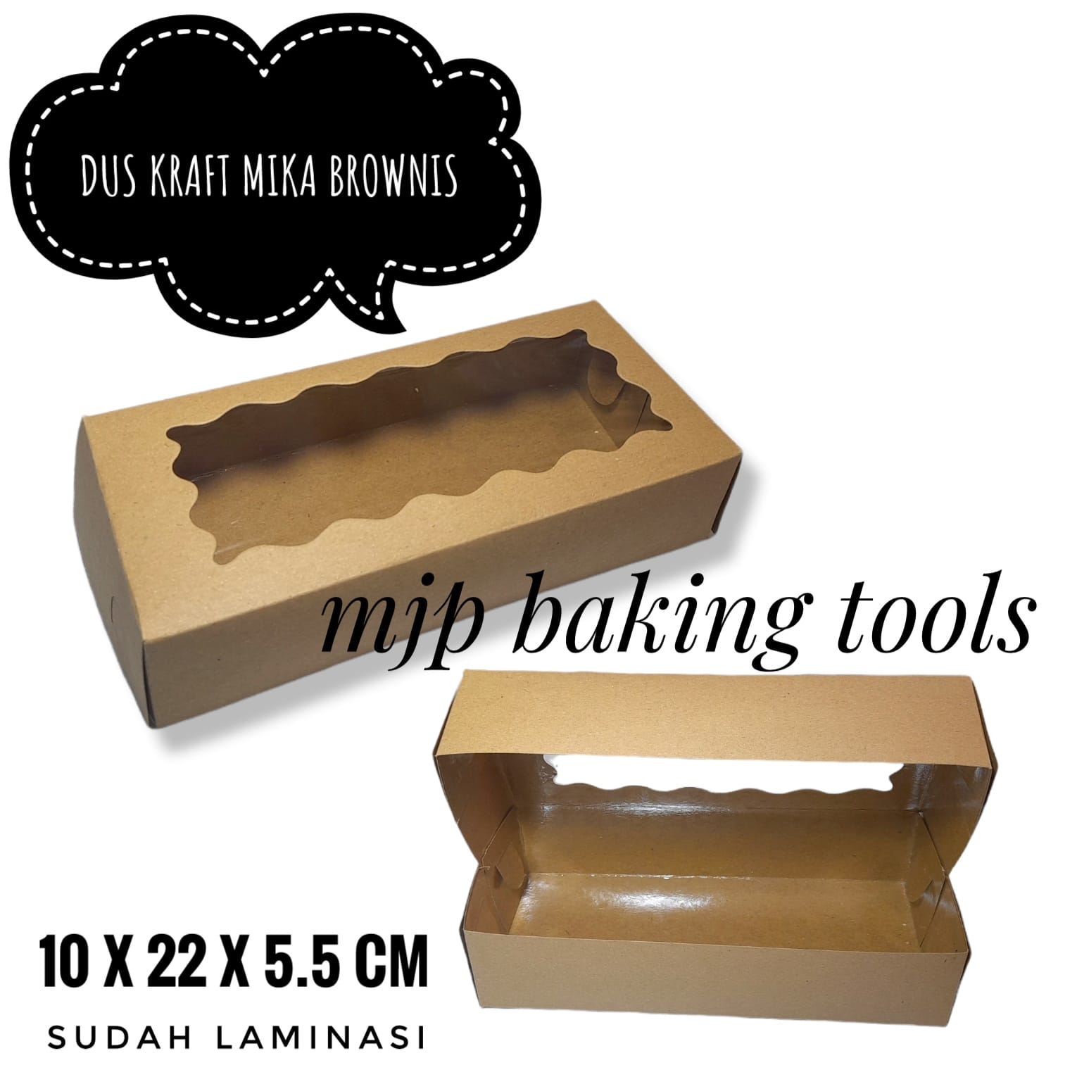 [ DUS BROWNIES MIKA ] PAPER BOX KRAFT DUS COKLAT TEMPAT ROTI ] | Lazada ...
