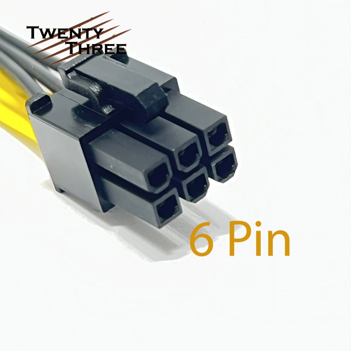 Kabel Power VGA 6 pin Male to 8 PIN 6+2 male PCIE PCI-E mining 50cm ...