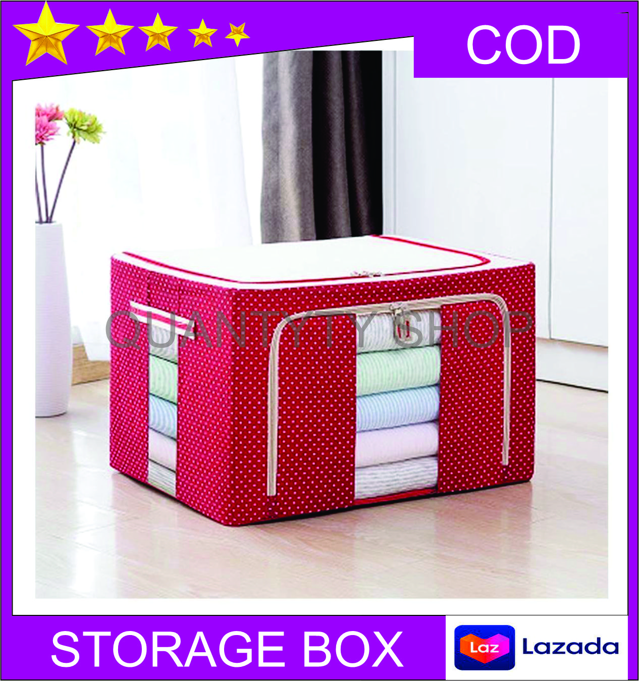 Tempat Penyimpanan Baju Organizer Bag Praktis box baju multifungsi ...