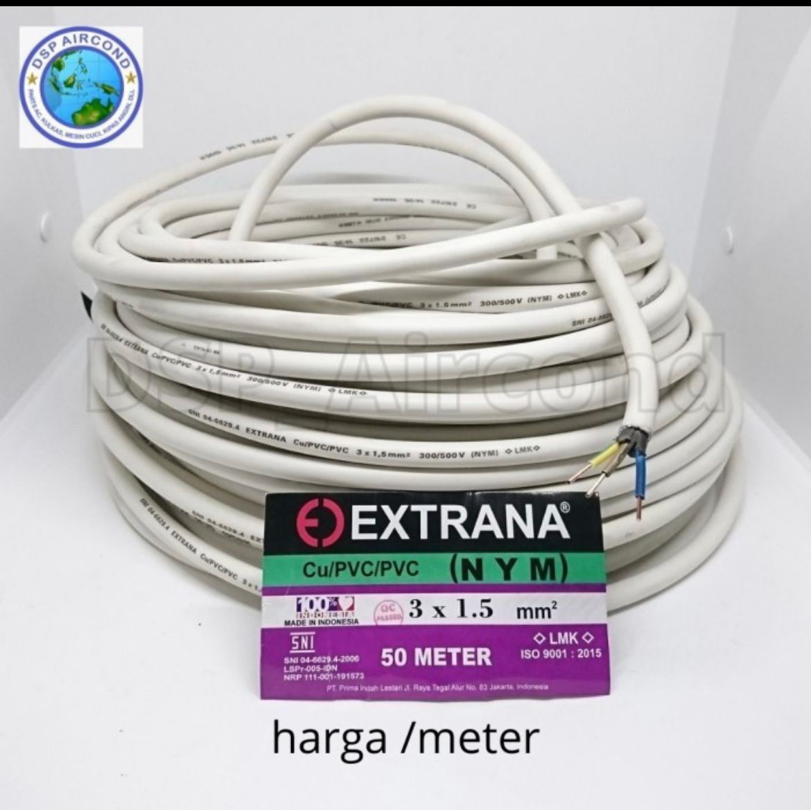 Kabel listrik EXTRANA NYM 3 x 1.5 / Kabel tembaga / Kabel kawat / SAMA ...