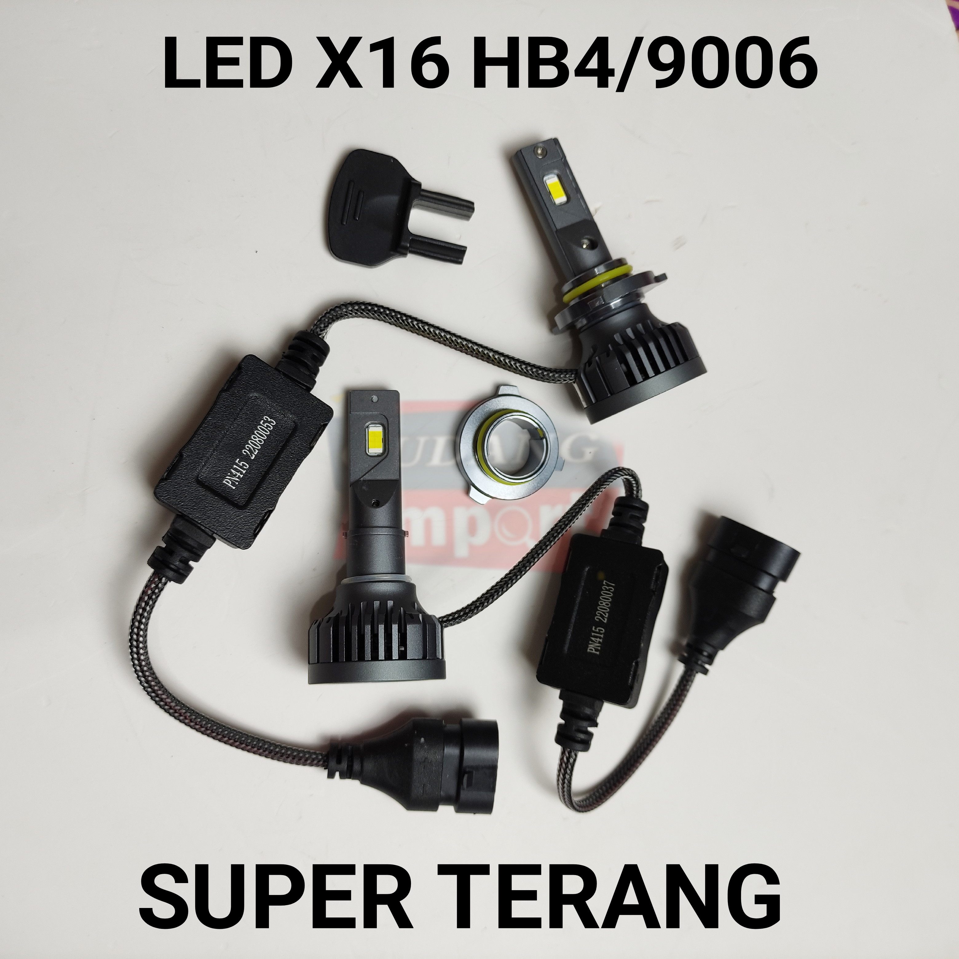 LAMPU LED MOBIL X16 SUPER TERANG H4 H11 H16 H1 H7 H8 H9 HB3 HB4 65 WATT ...