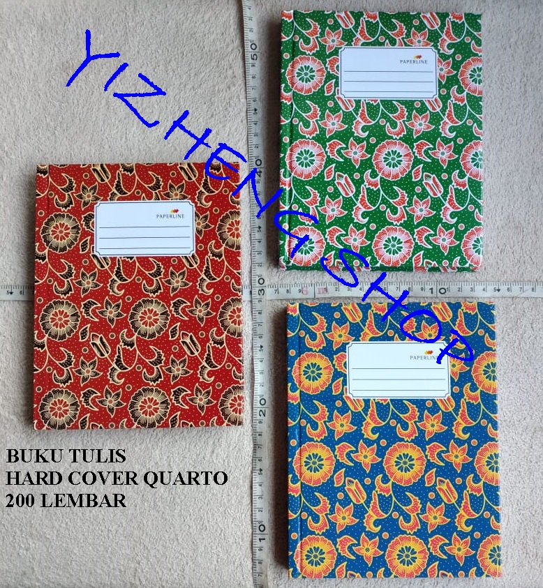 BUKU TULIS HARD COVER QUARTO 200 LEMBAR PAPERLINE | Lazada Indonesia