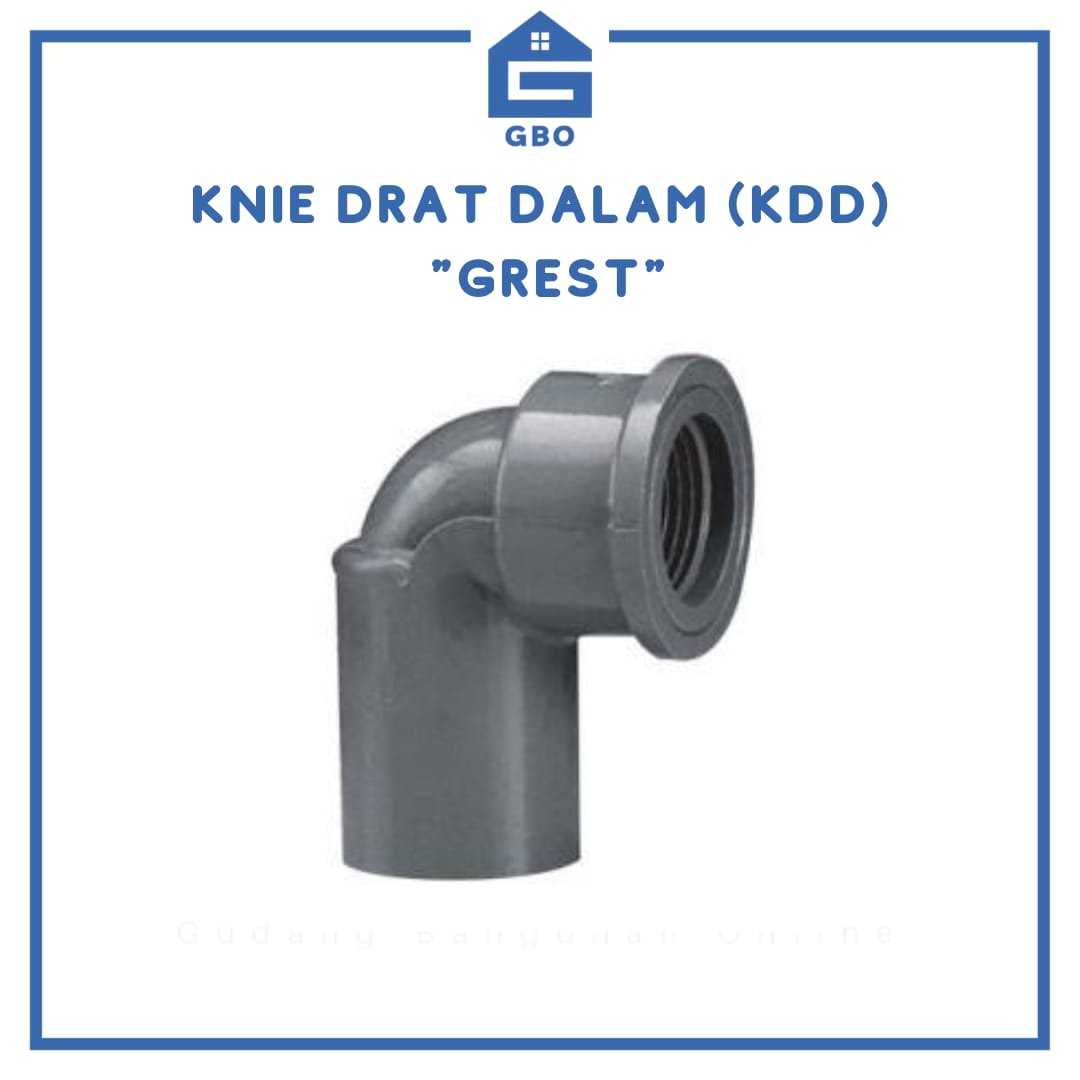 GREST - KDD 3/4" / KNIE DRAT DALAM / FITTING PIPA / FAUCET ELBOW / MERK ...