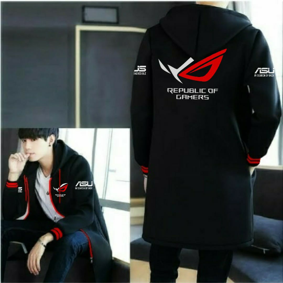 jaket gaming mobile legends ML republik of gamer ROG versi jubah ...