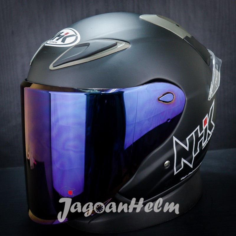 NHK Helm R6 Solid BLACK DOFF | Lazada Indonesia