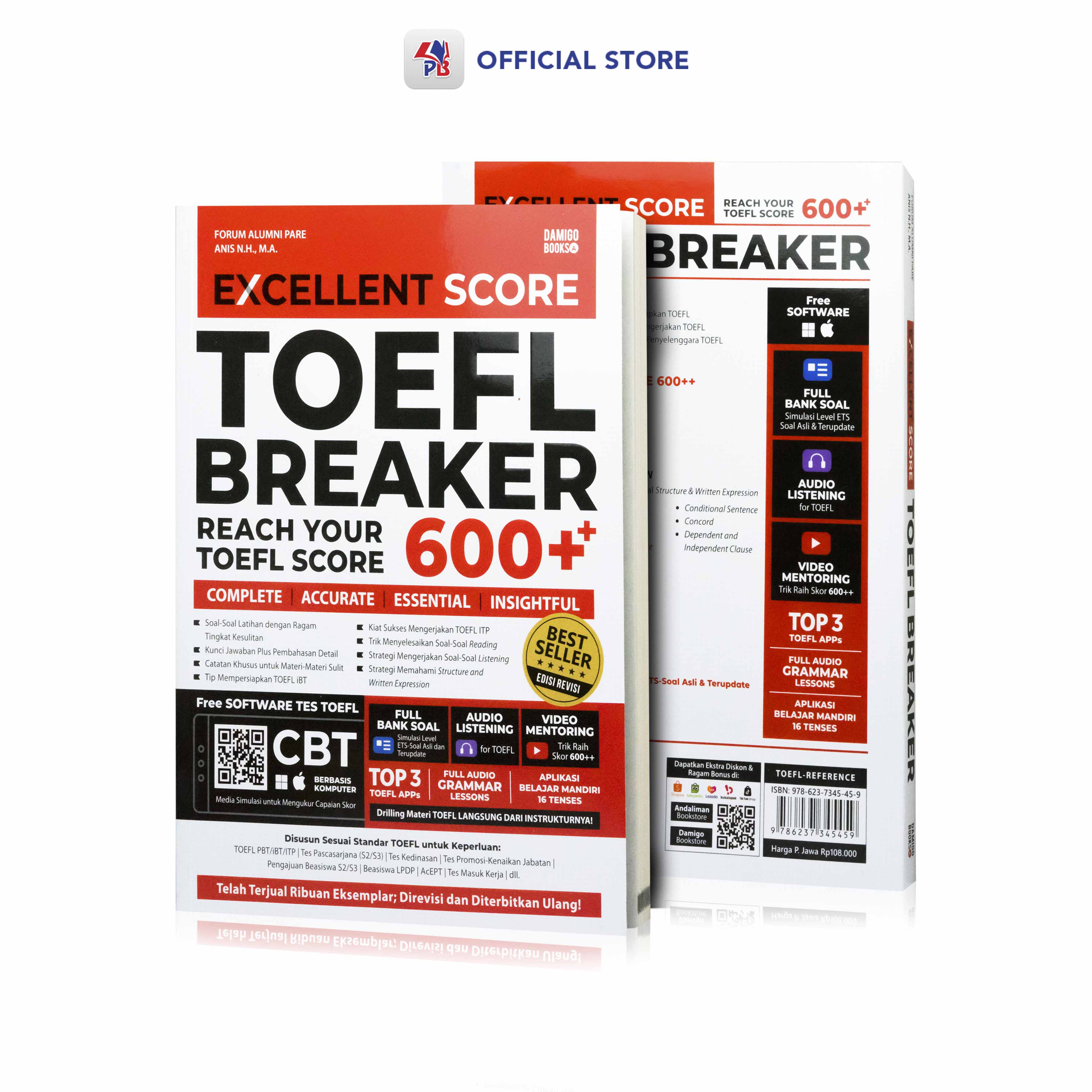 Buku TOEFL / Excellent Score TOEFL Breaker Reach Your Toefl Score 600 ...