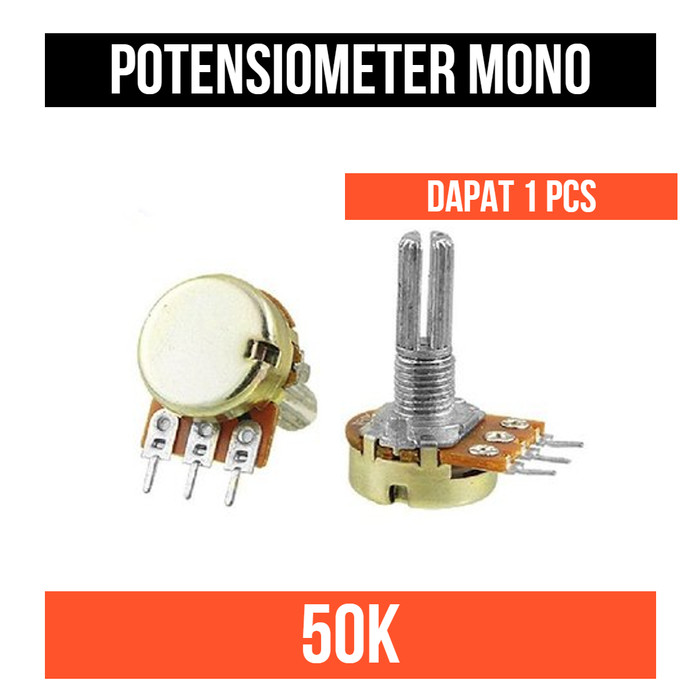 Potensiometer 50K 50 K Kilo Ohm Potensio Meter Mono Resistor Trimpot ...