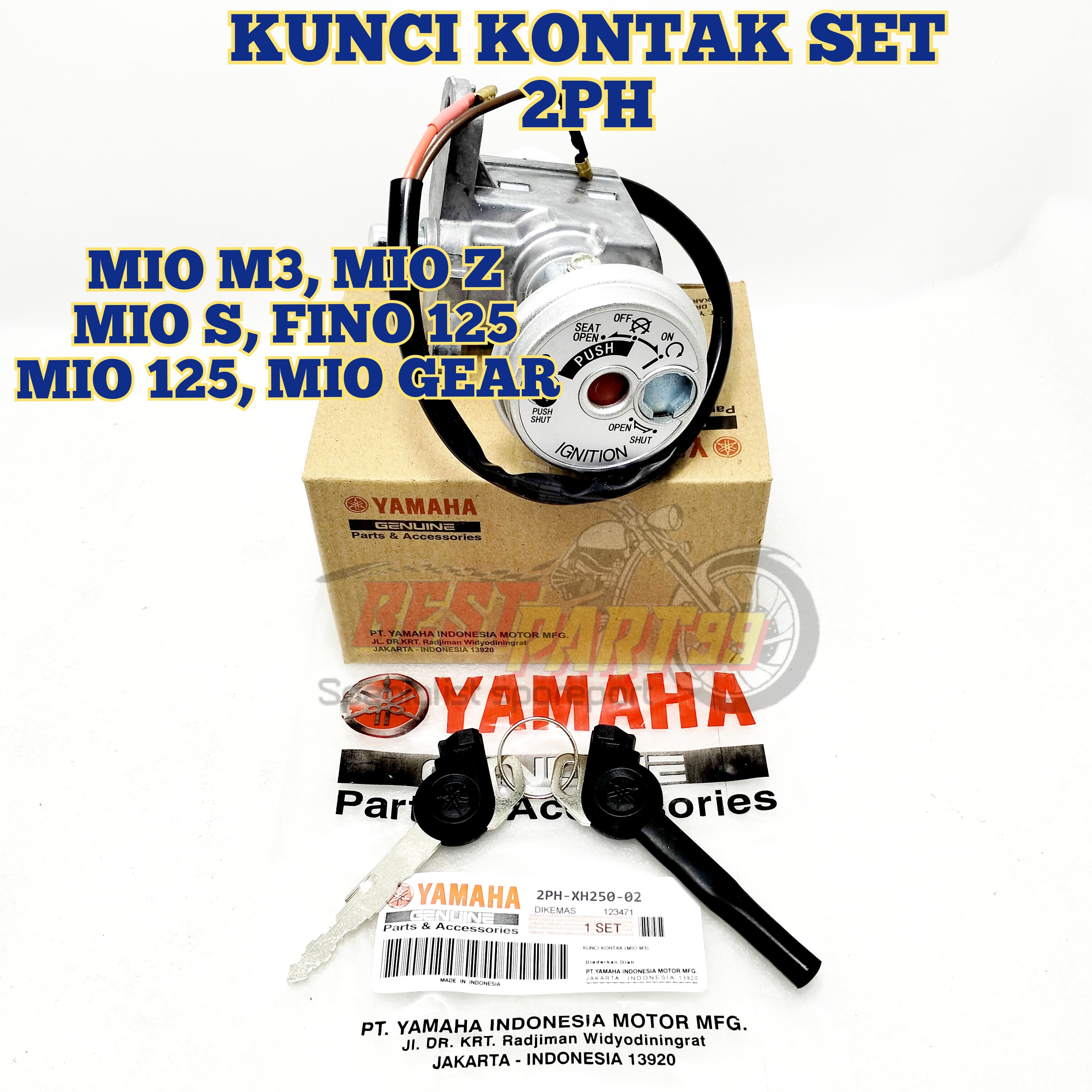 KUNCI KONTAK YAMAHA 2PH MIO M3 MIO Z MIO S FINO 125 MIO 125 2PH KUALITAS ORIGINAL PASTI PRESISI ...