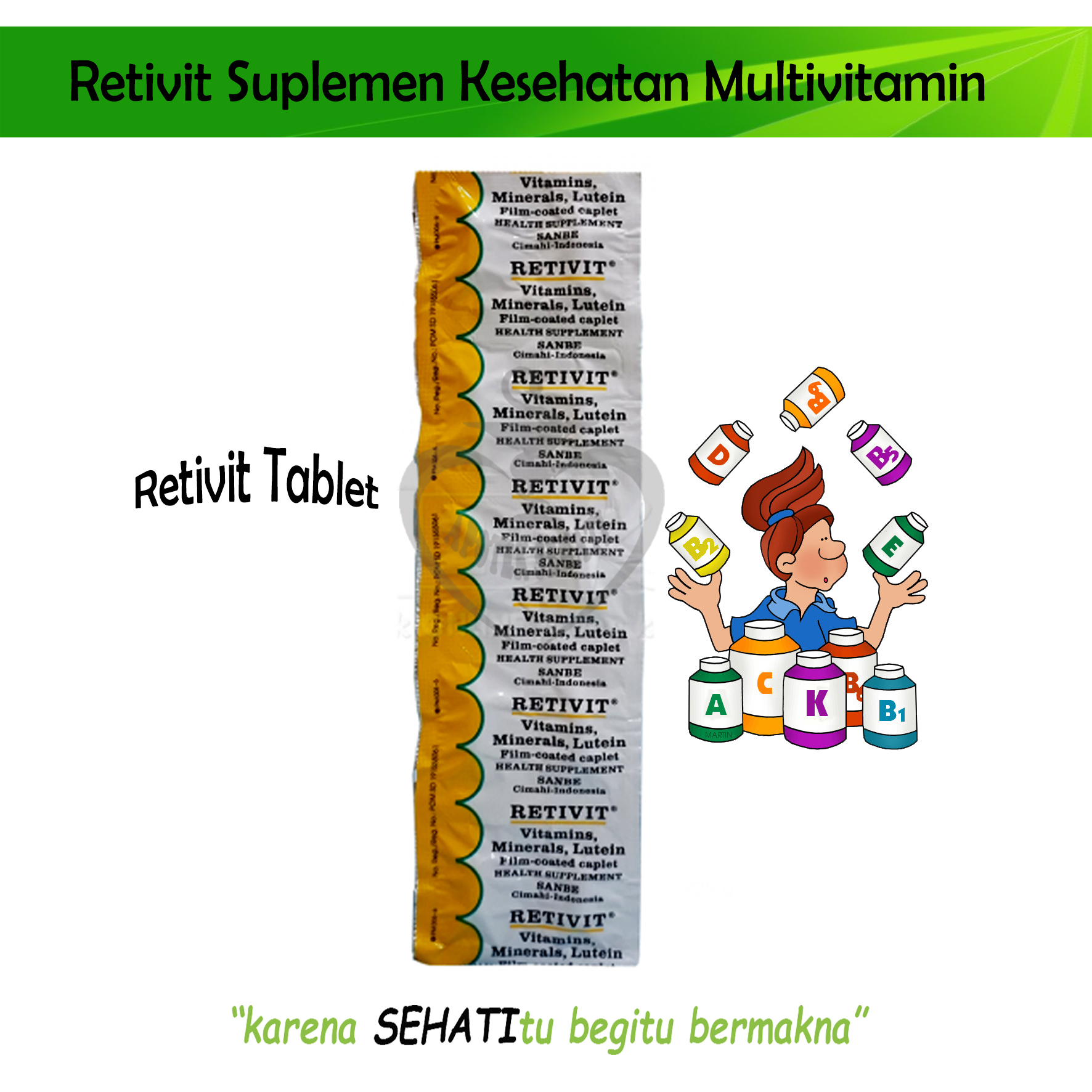 Retivit Tablet Vitamin Mata Retivit Plus Menjaga Kesehatan Mata ...