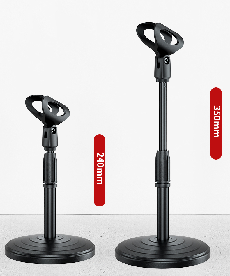 Stand Mic Meja Holder Microphone Dudukan Tripod Tiang Penyangga ...