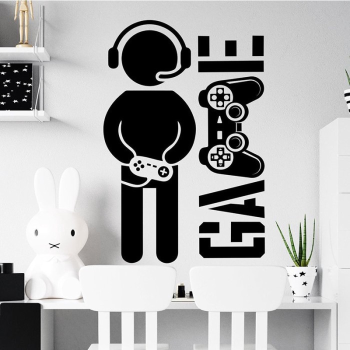 Stiker Dinding Video Game Gaming Gamer Wall Cutting Sticker Vinyl 01 ...