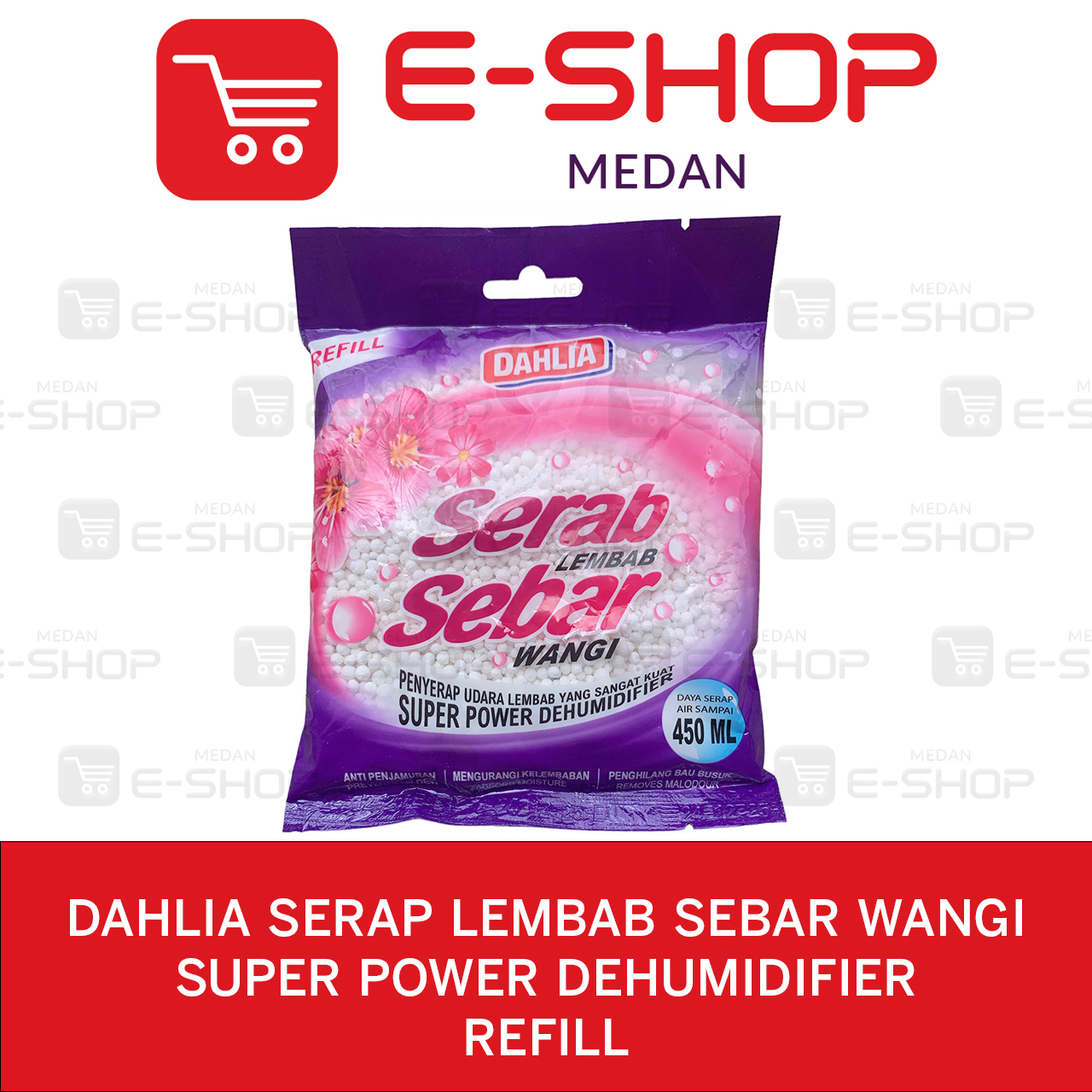 REFILL Dahlia Serab Lembab dan Bau Sebar Wangi Penyerap Udara Lembab ...
