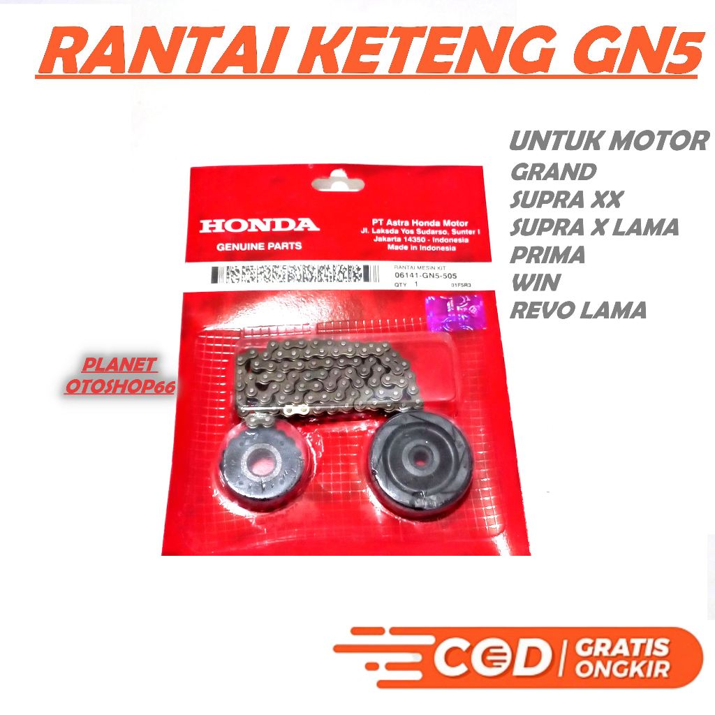 RANTAI KETENG SET ROLL GN5 / HONDA GRAND / PRIMA / SUPRA LAMA / RANTAI ...