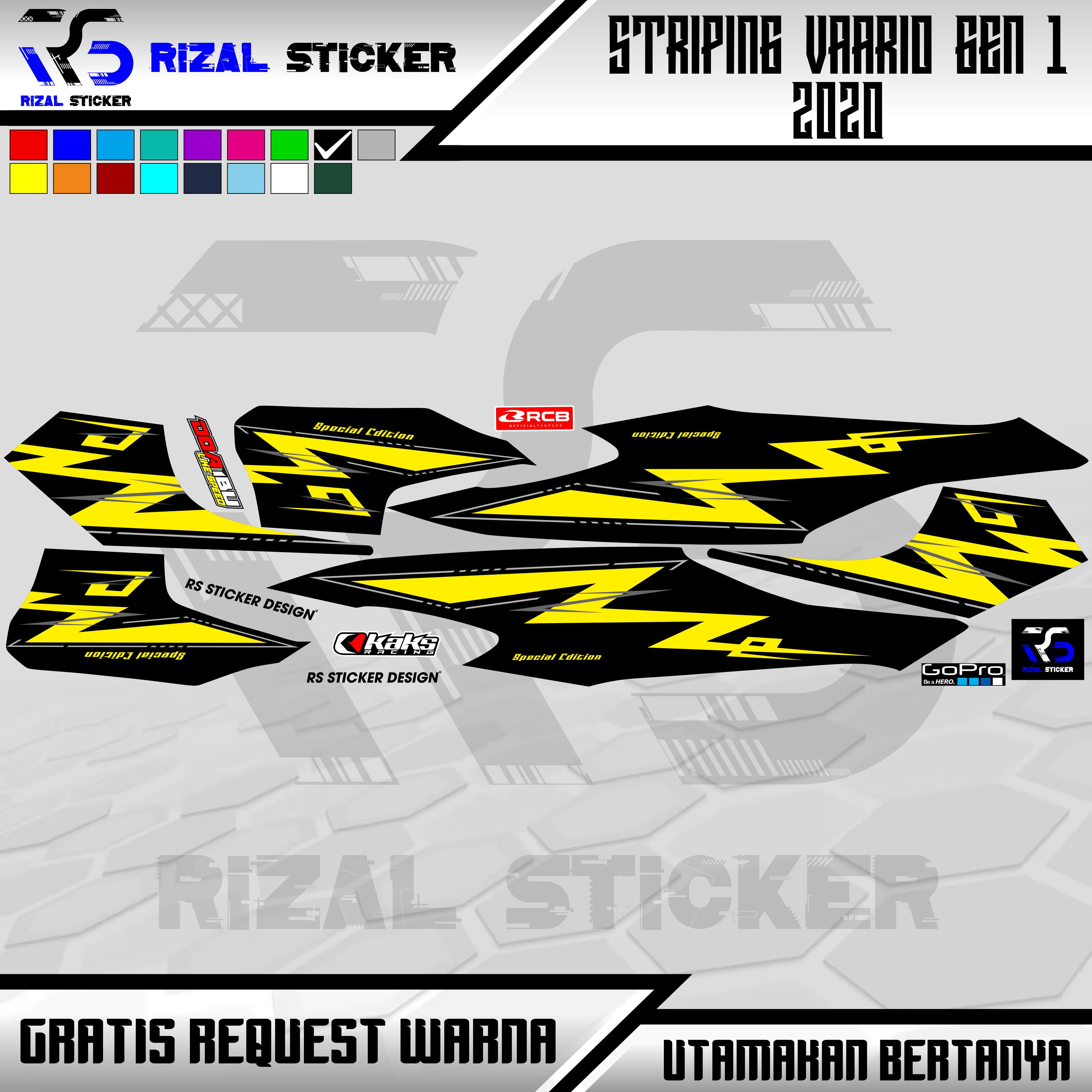 Rs Sticker Design Striping Motor Vario Led New Gen 1 Motif 2 | Lazada ...