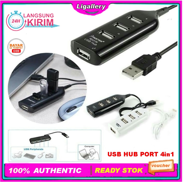 [Multifungsi] 1 Pcs USB Hub Port 4in1 Colokan Usb Komputer 4IN1 ...
