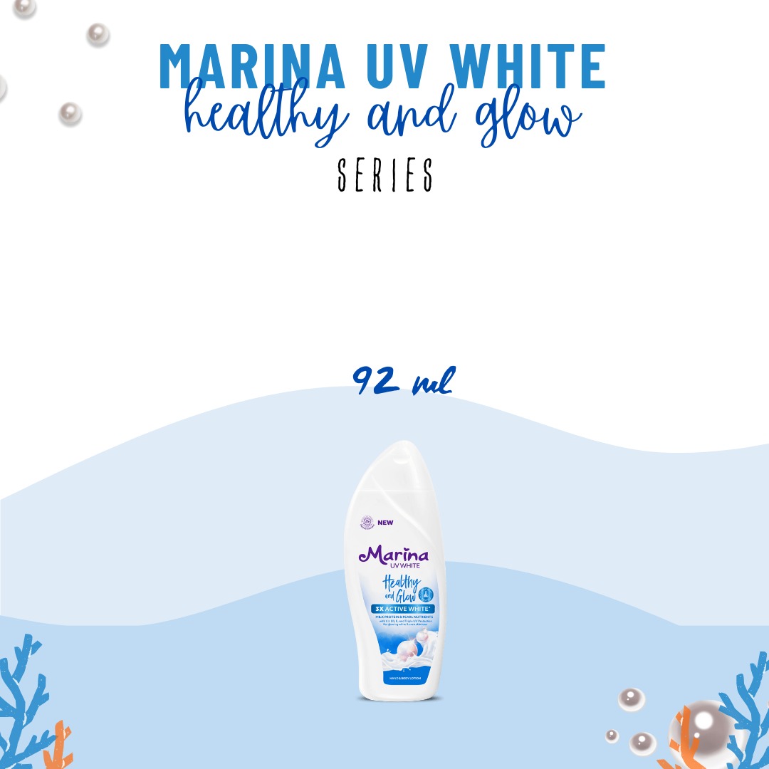 Marina UV White Hand & Body Lotion Healthy & Glow Semua Ukuran | Lazada Indonesia
