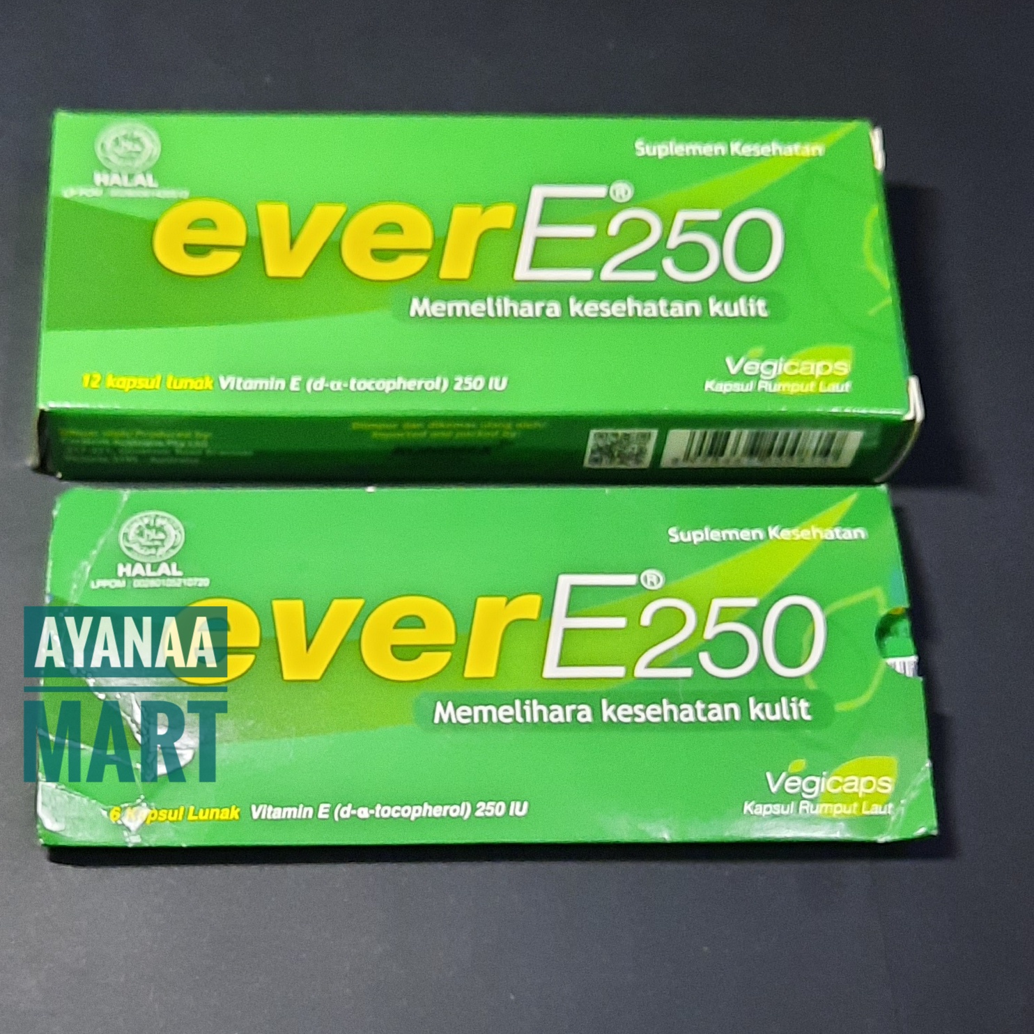 KONIMEX ever E 250 Vitamin E Rumput Laut Isi 6 / 12 Kapsul Kulit Sehat ...