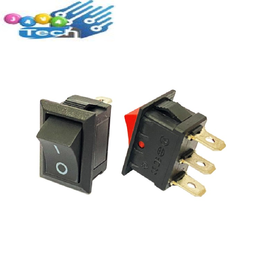Saklar Power Rocker SPDT KCD1-101 Merah Hitam 15x21mm | Lazada Indonesia