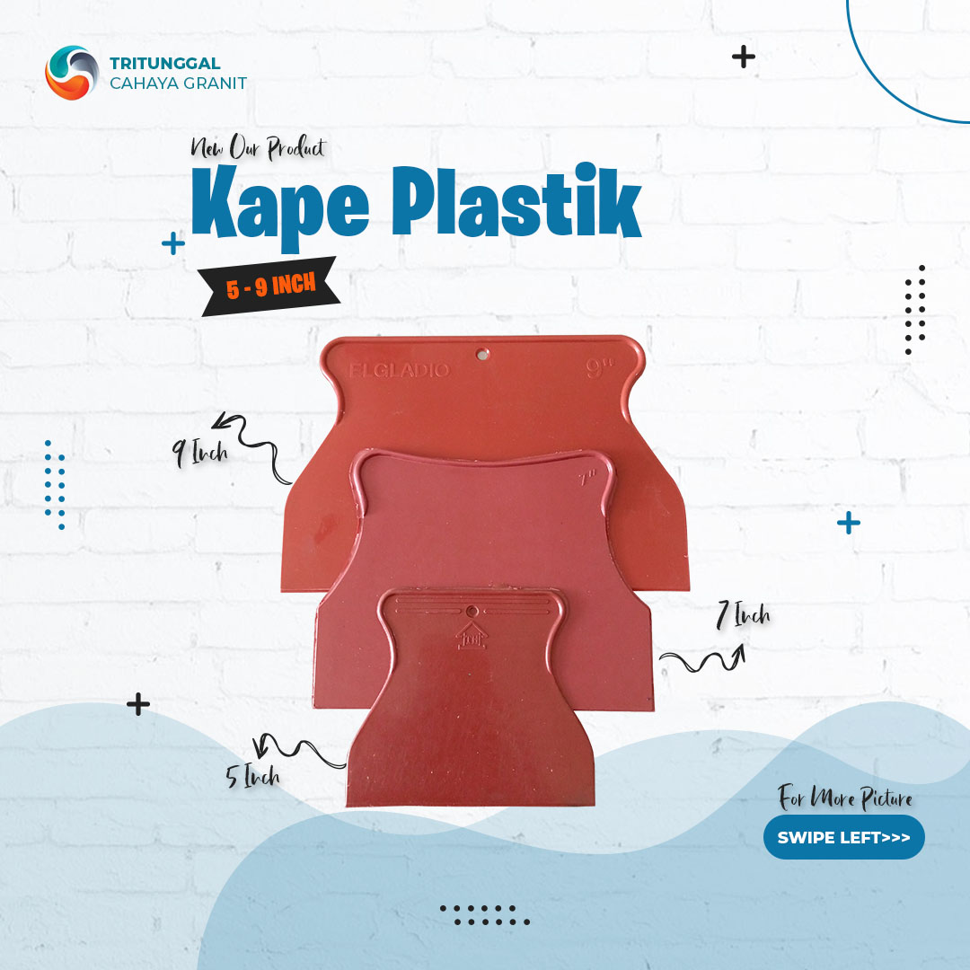 Kape Plastik / Kape PVC / Sekrap Plastik / Kape Dempul Cat / Scrapper ...