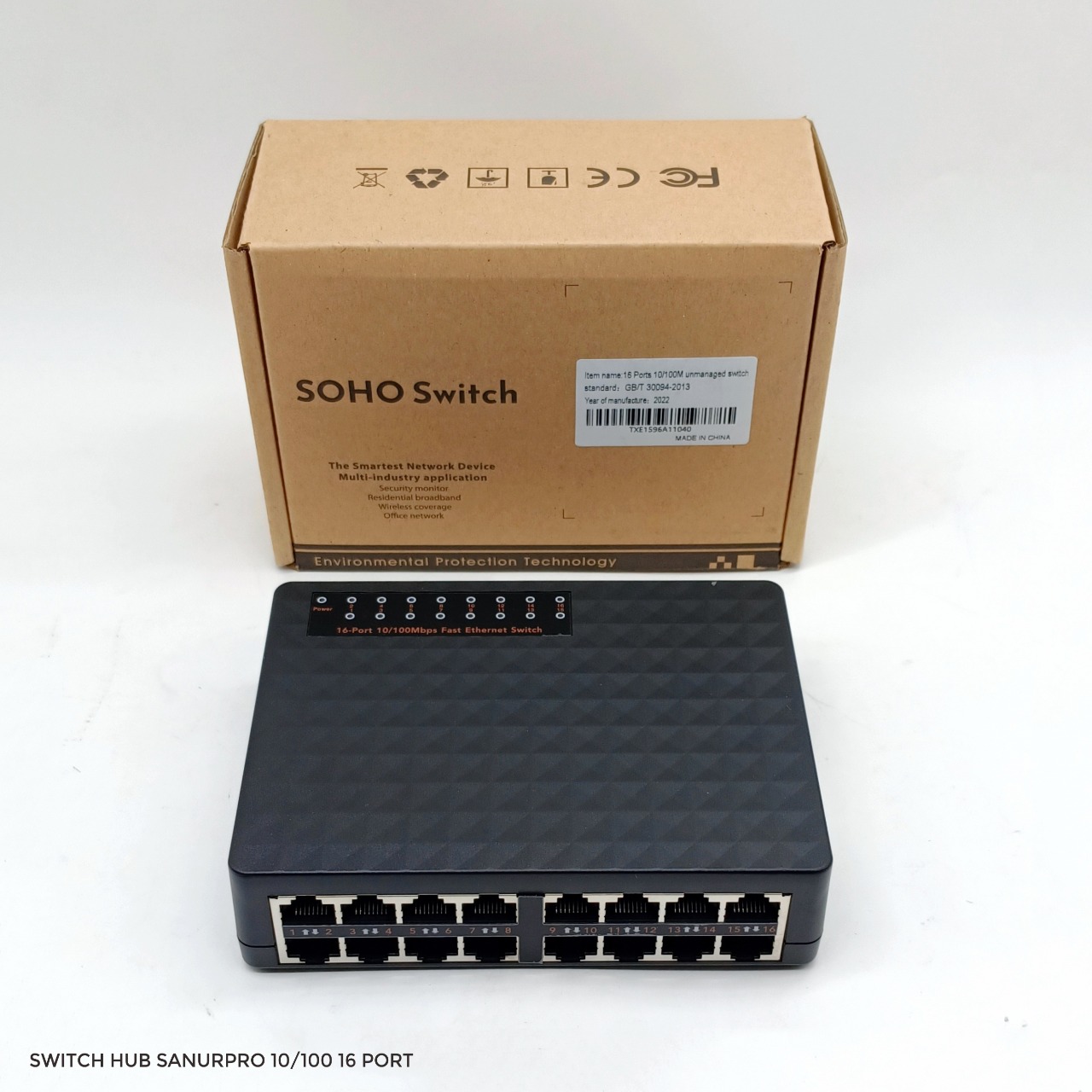 SANURPRO SWITCH HUB 16 PORT 10/100 | Lazada Indonesia