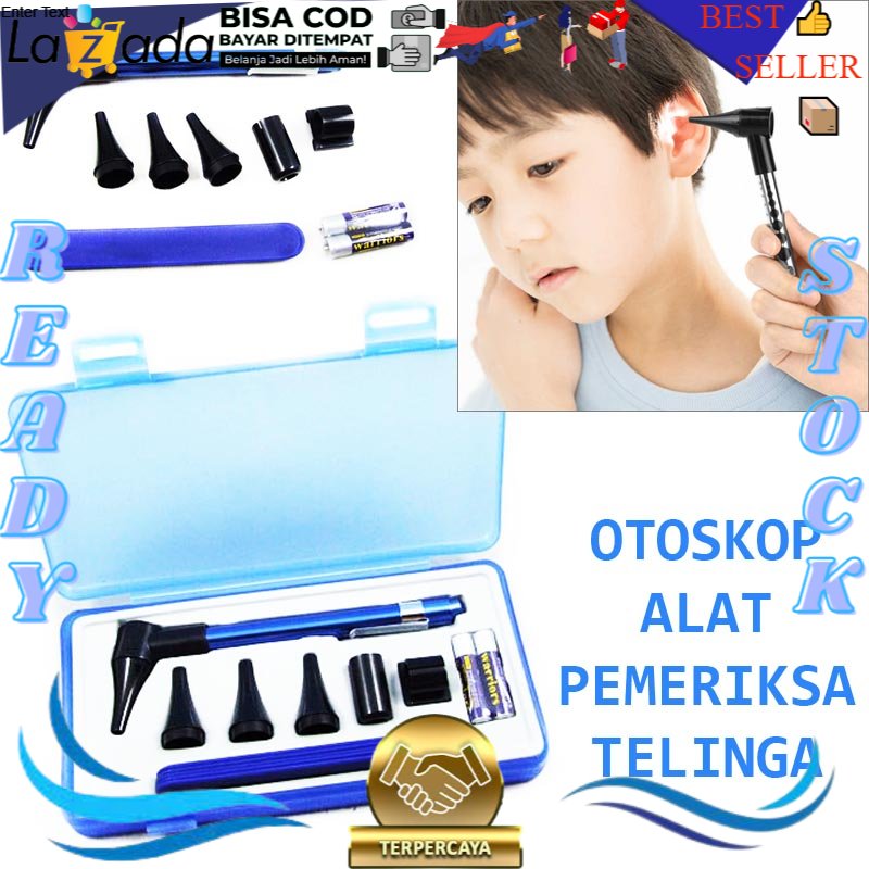 SAMUDRA BIRU - Otoskop Alat Pemeriksa Telinga THT Ear Check dengan ...